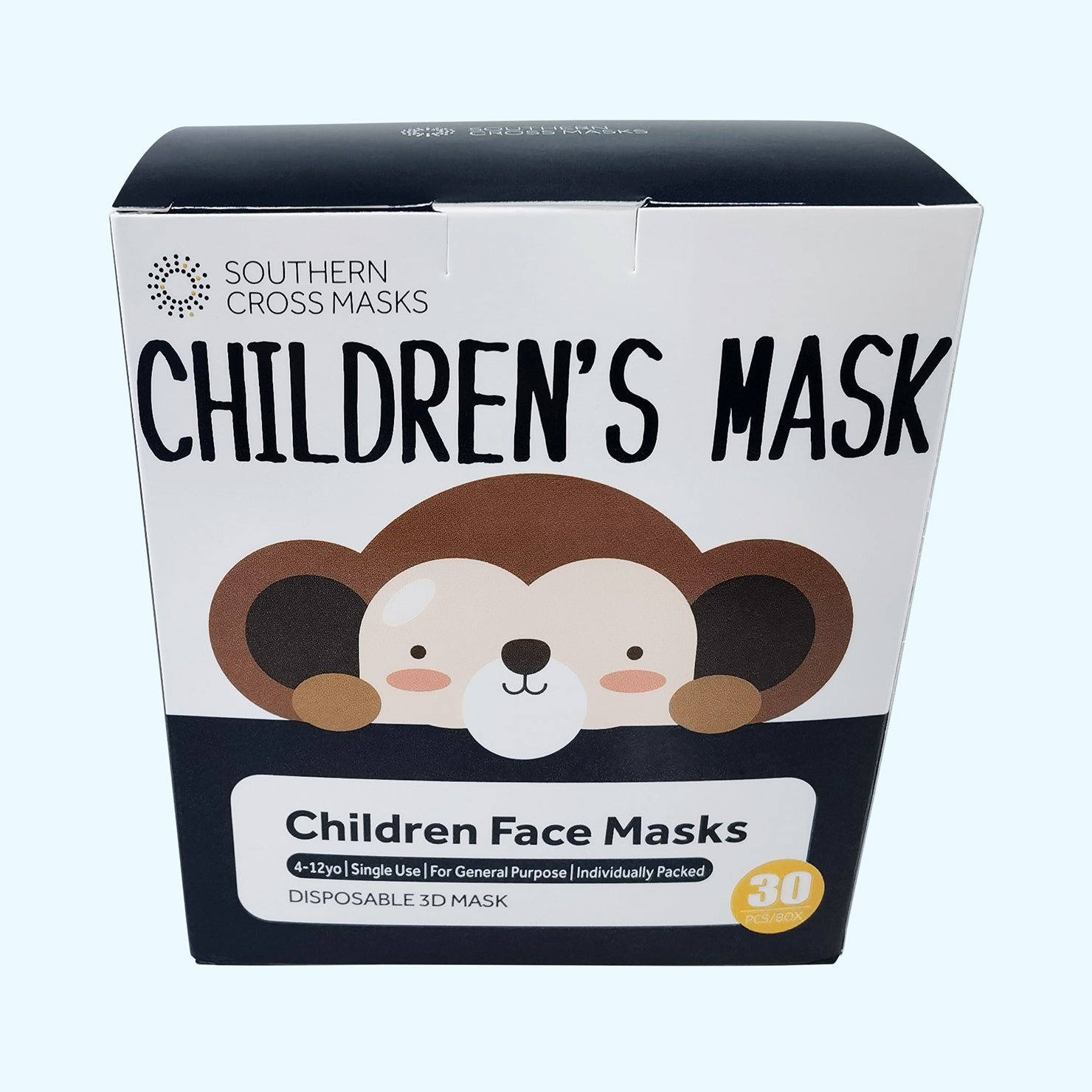 Kids Face Masks - 30 Pack (White) – Southern Cross Masks